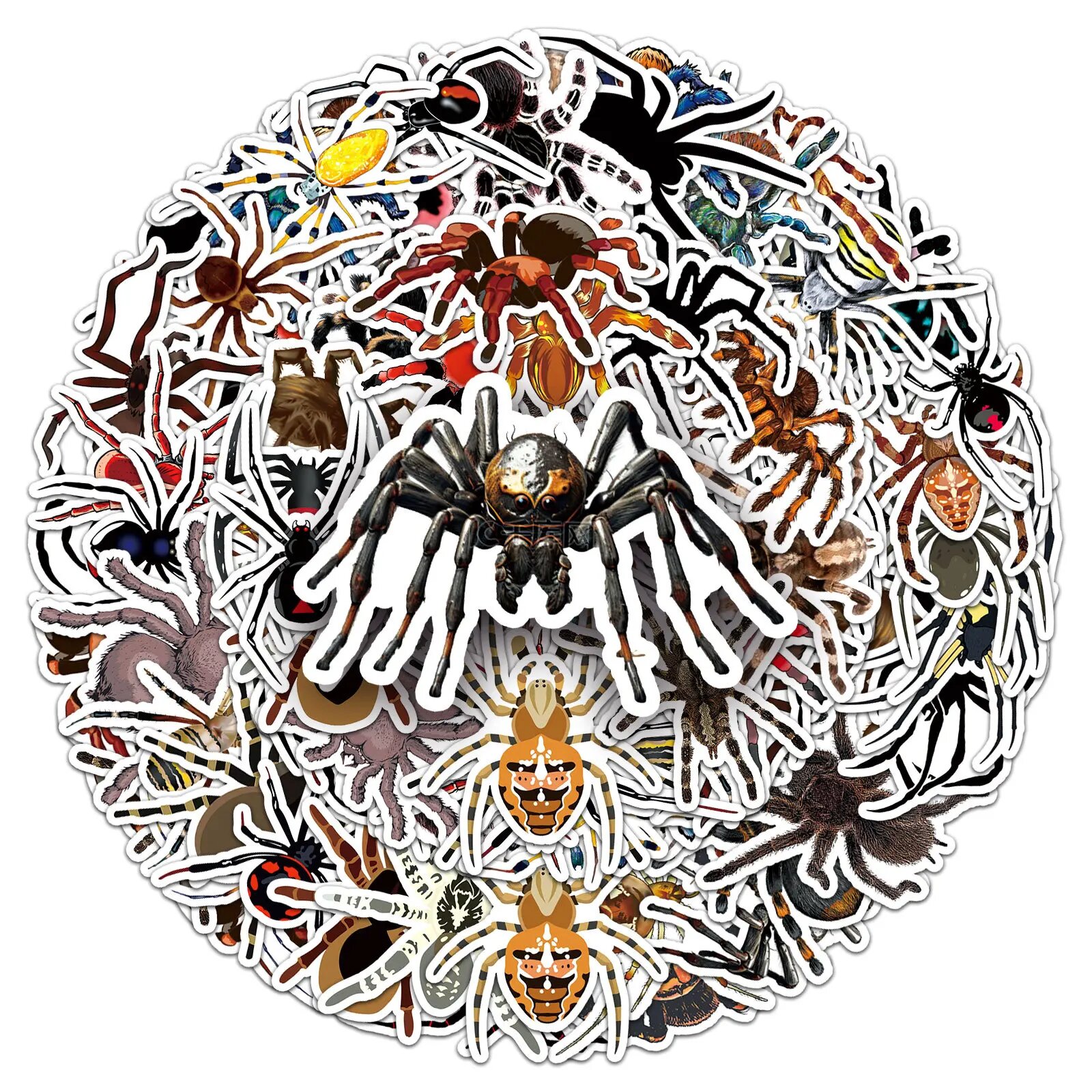 Персонализированные наклейки GOGOTU мультяшные насекомые 30 PCS