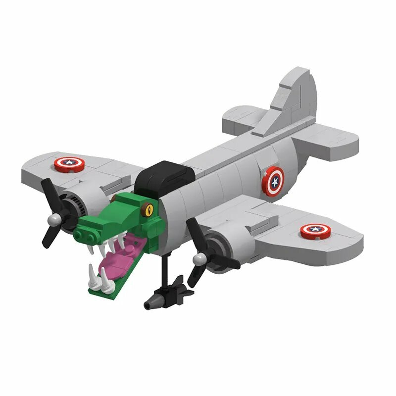 Crocodile fighter, plastic constructor, 10*20.7cm, 226 components — фото 1