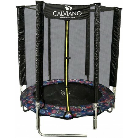 Батут Calviano Smile 183 см-6 ft с внешней сеткой складной