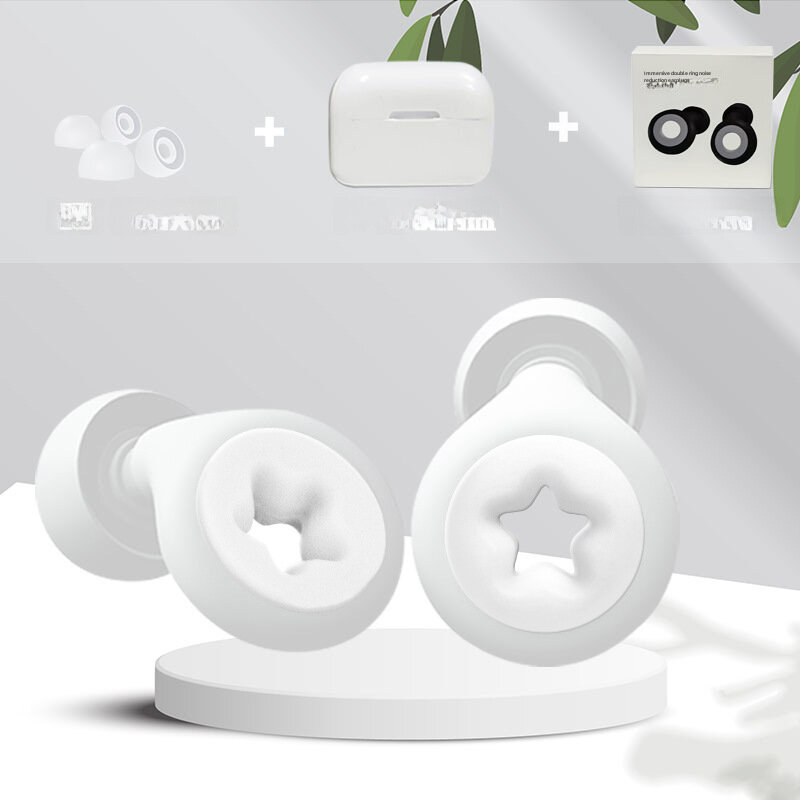 Беруши для плавания "SuperSound", силиконовые, водонепроницаемые, шумоподавление, белые