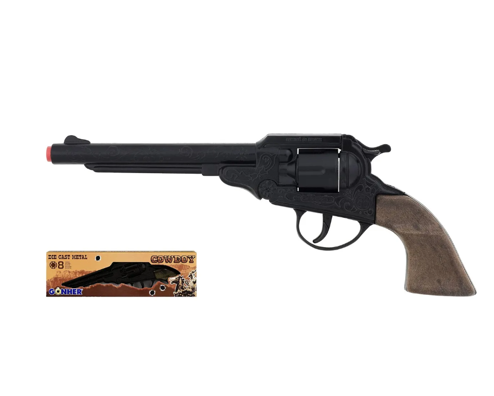 88/6 Ковбойский револьвер 8 пистонов (чёрный)