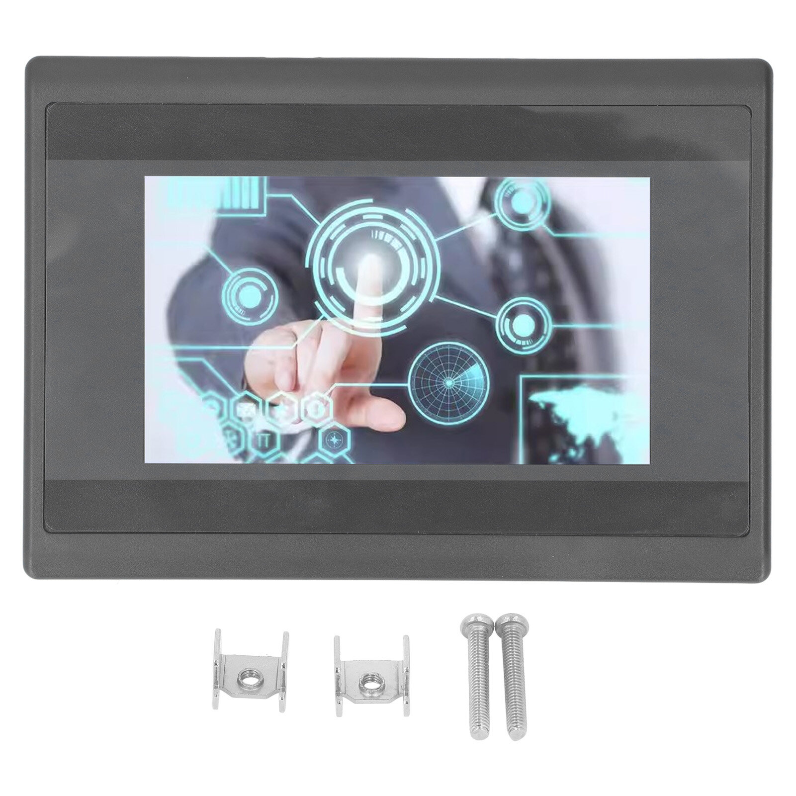 HMI сенсорный экран 4.3in TFT, контроллер PLC, 12 вх/8 вых, реле 24V 5A, для FX3U