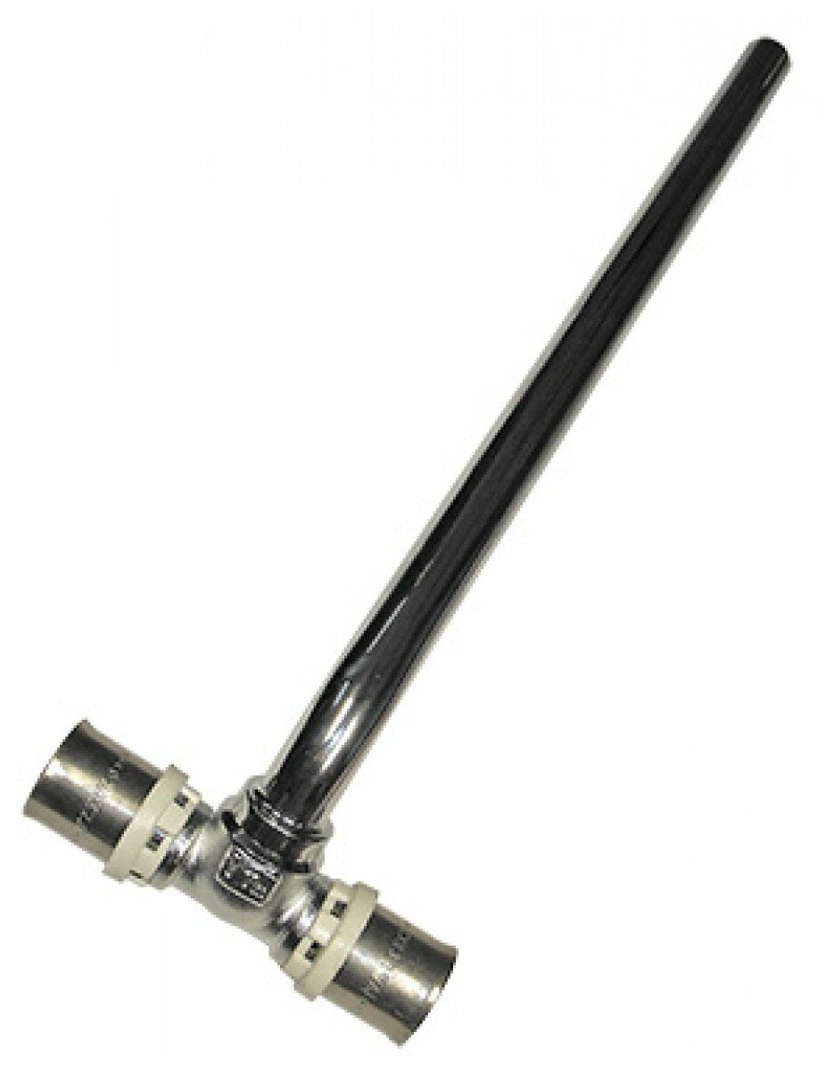 Тройник радиаторный пресс с хромир. трубкой VALTEC 20 х 15 х 20, 300 мм