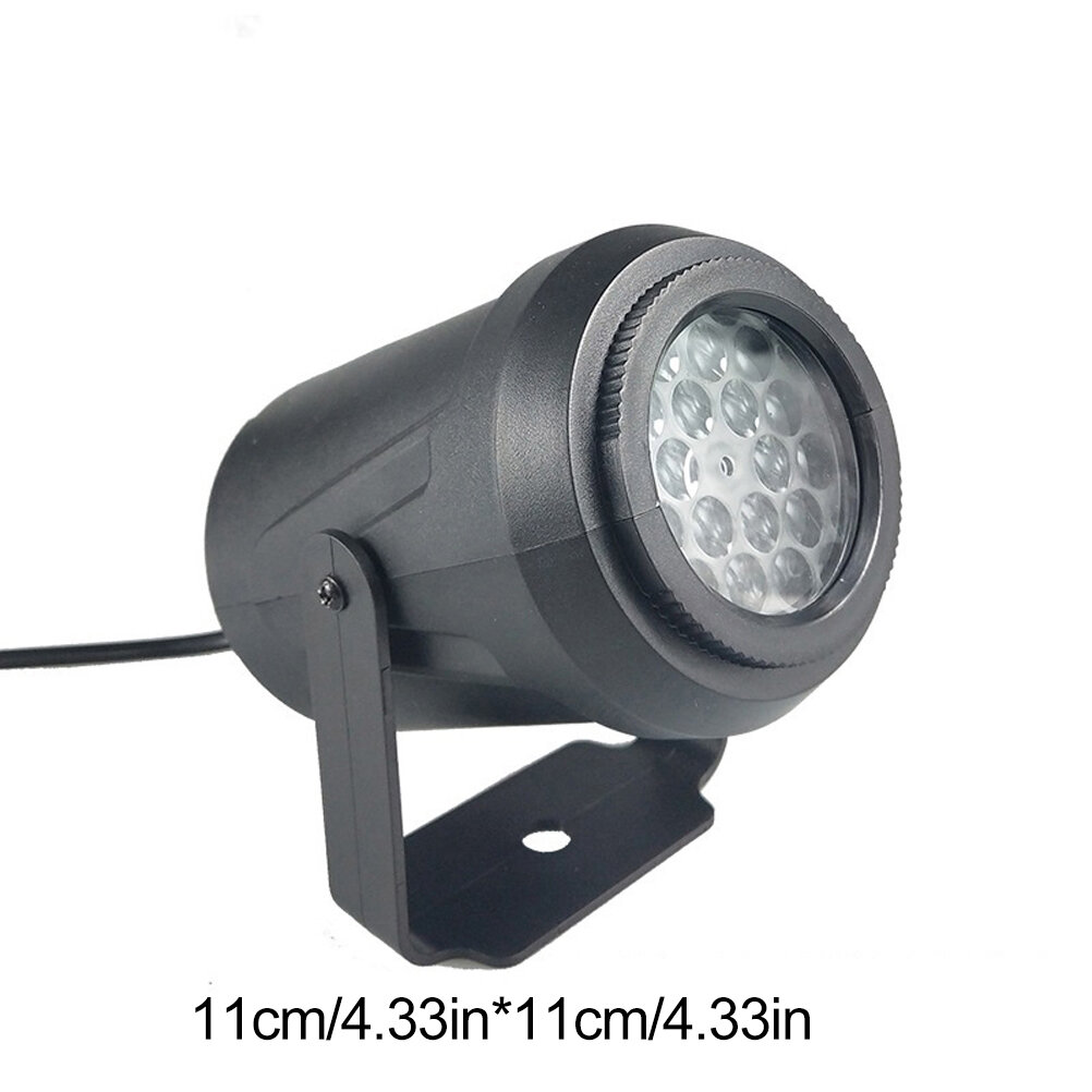 16 цветных слайд-проекторов со снежинками, светодиодные проекционные вращающиеся огни, рождественские вращающиеся прожекторы для внутреннего или наружного декора