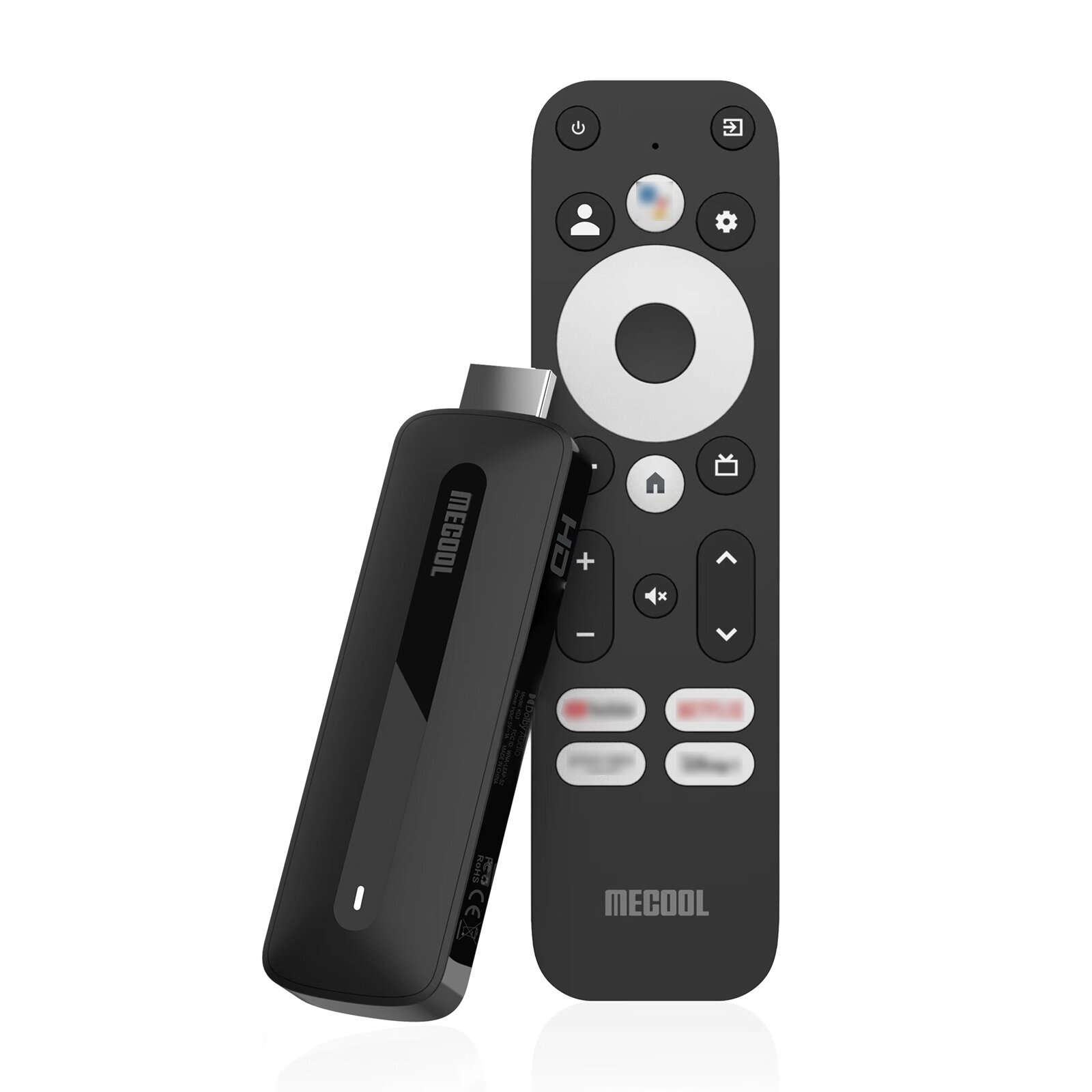 MECOOL KD3 Smart TV Stick Android 11.0 Amlogic S905Y4 UHD 4K Media Player 2GB+8GB 2.4G/5G WiFi Voice Remote Control HDR10 H.265 VP9 Decoding Black 92.5*29.5*14.5mm 44g