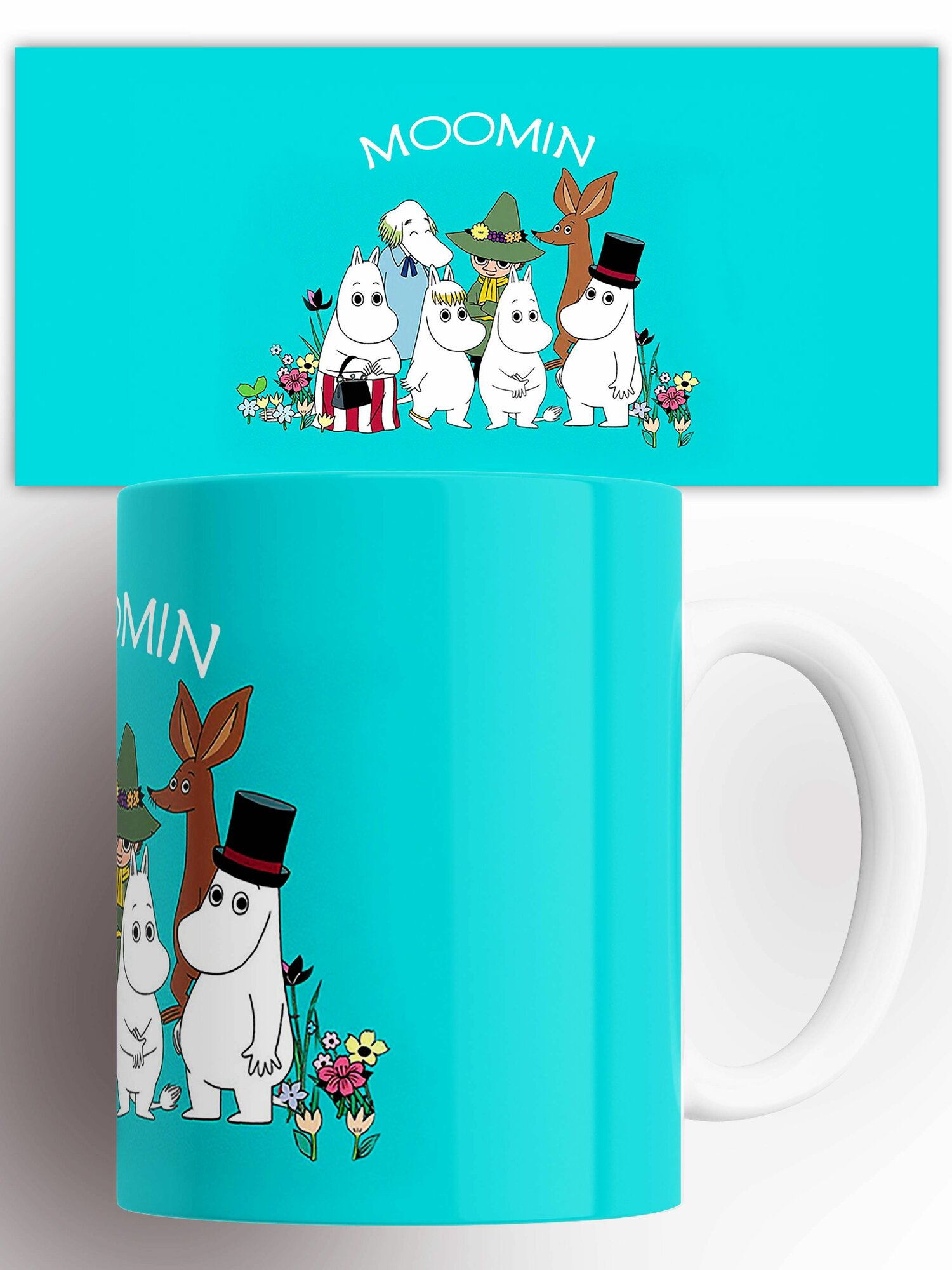 Кружка Муми-тролли Tanoshii Muumin Ikka сериал на подарок с принтом 330 мл
