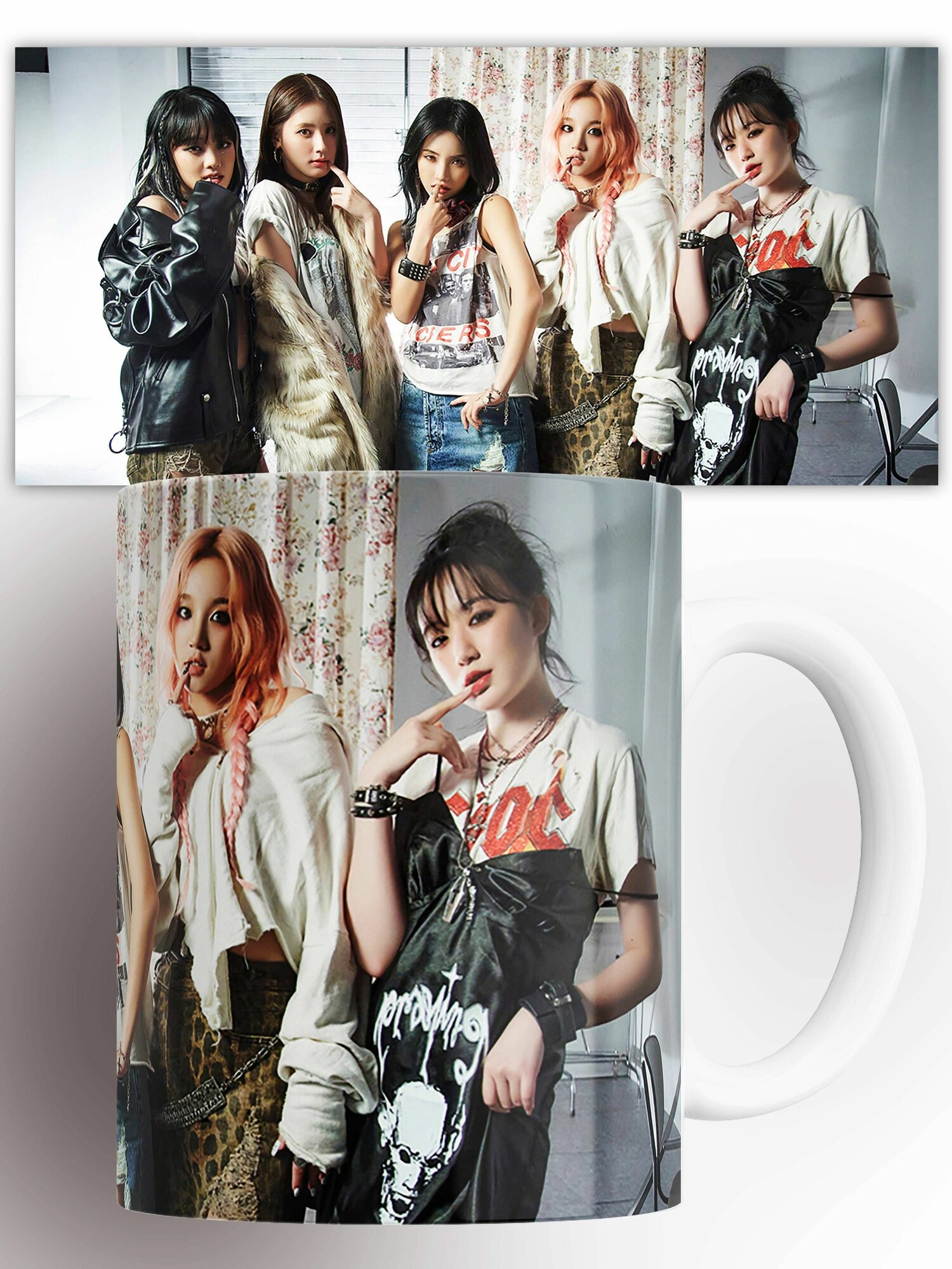 Кружка Айдл Квинкард К-ПОП I-Dle Queencard 330 мл