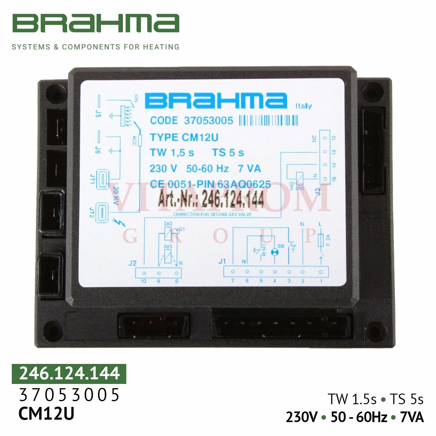 Блок управления горением Brahma CM12U, 37053005