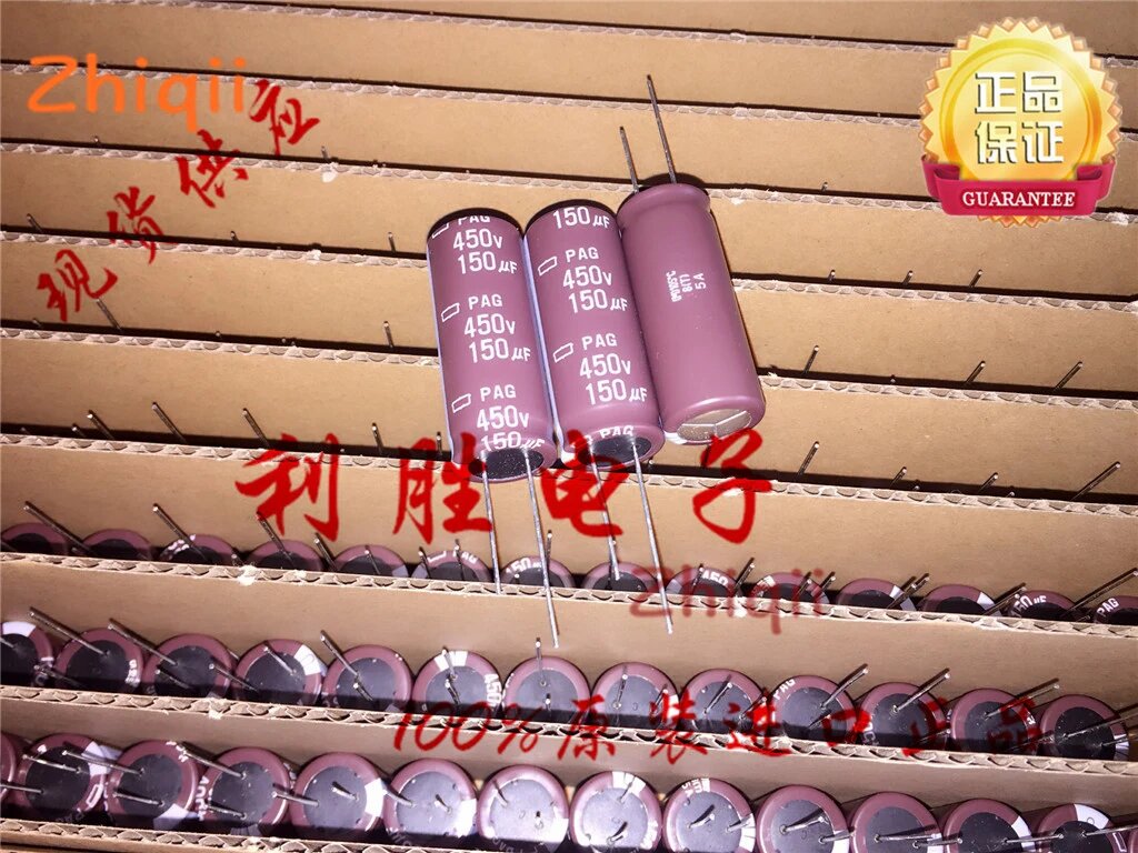 Оригинальные алюминиевые конденсаторы NIPPON CHEMI-CON 150 мкФ 450V PAG 5pcs