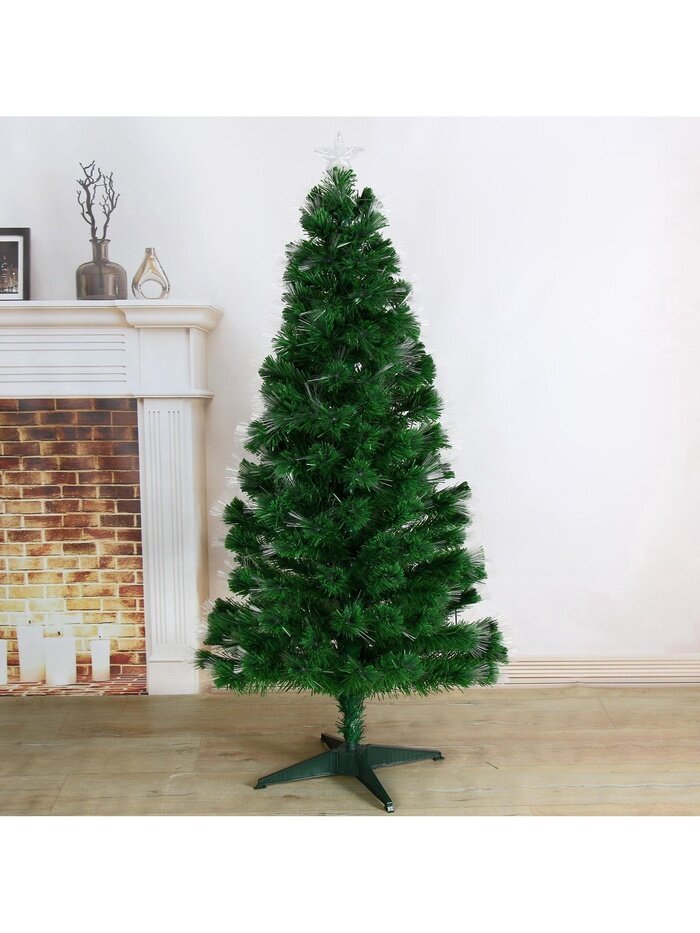 Уценка Ёлка искусственная «Пучок радужный» 150 см, d нижнего яруса, 72 см, 170 веток, без подсветки