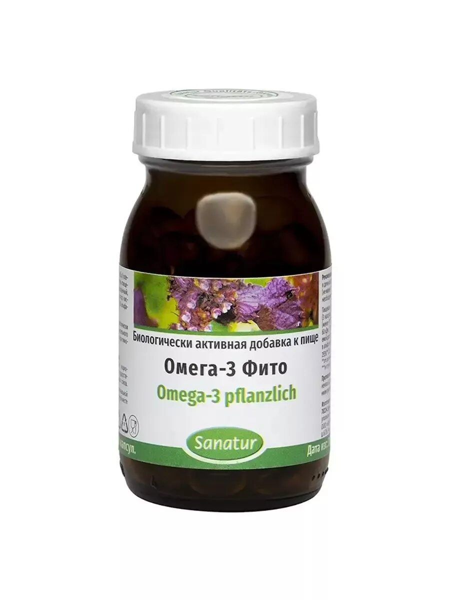 Sanatur омега-3 фито 120 шт. капсулы массой 709 мг