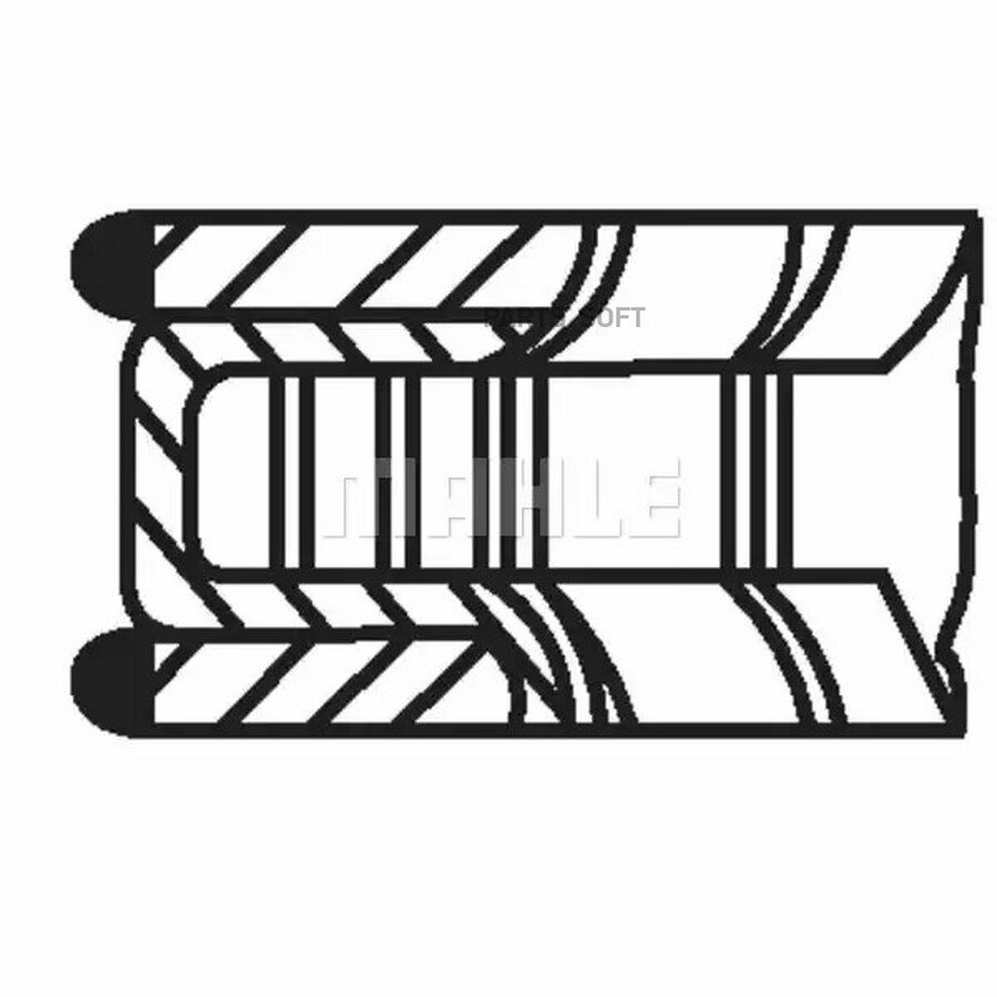 Кольца поршневые от официального дистрибьютора, MAHLE, артикул 01501N0