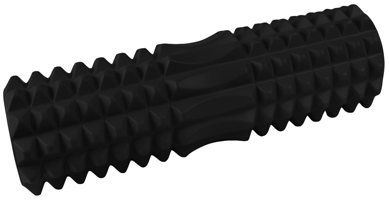 Валик для фитнеса Strong 45 х 13 см черный, массажный ролик для МФР.