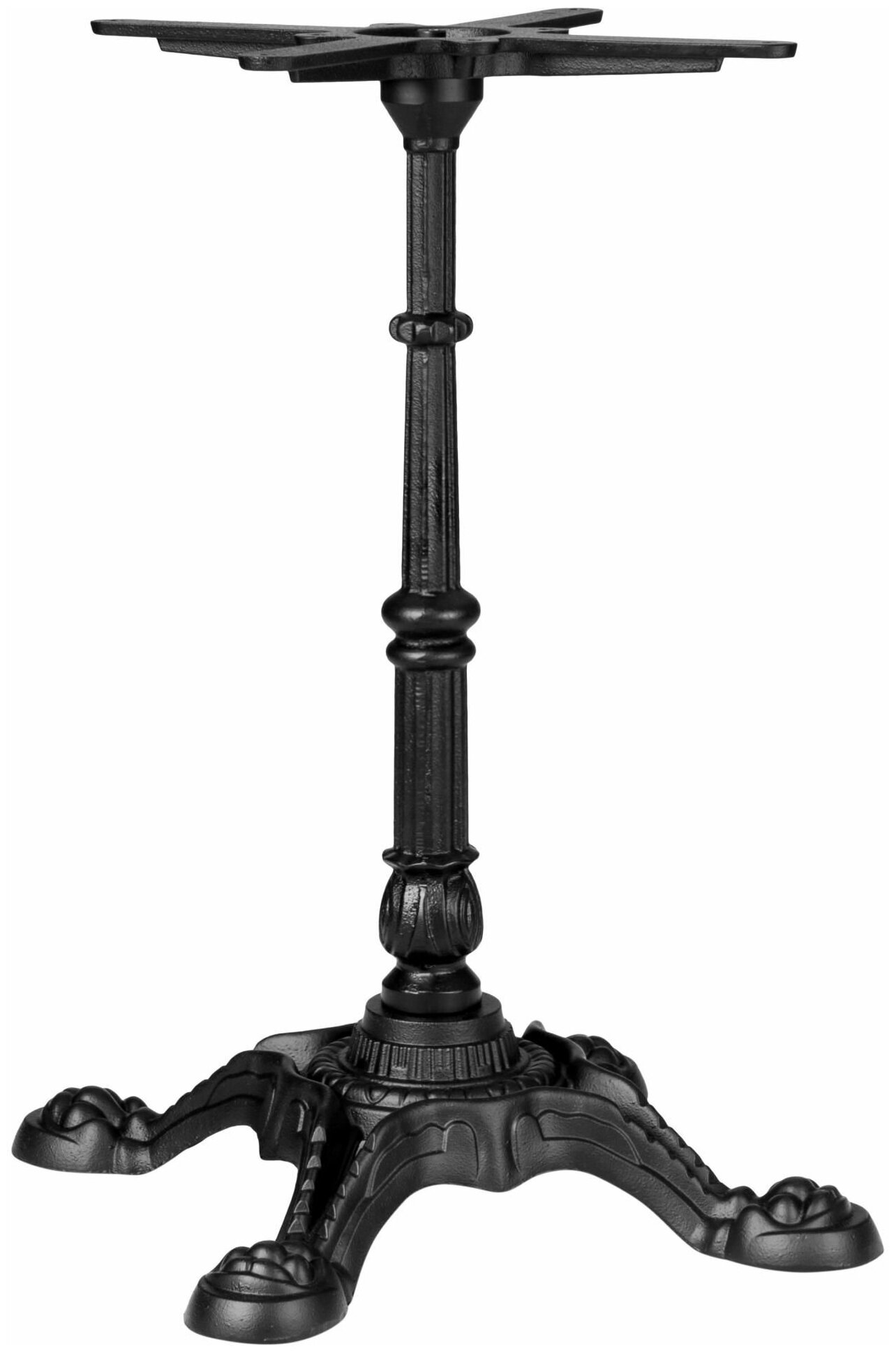 Подстолье LMS-5024-4 DOBRIN черный, круглая столешница, лапки