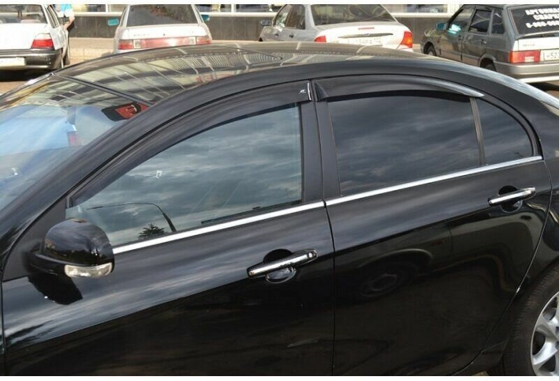 Дефлекторы окон Geely Emgrand седан 2012 г.