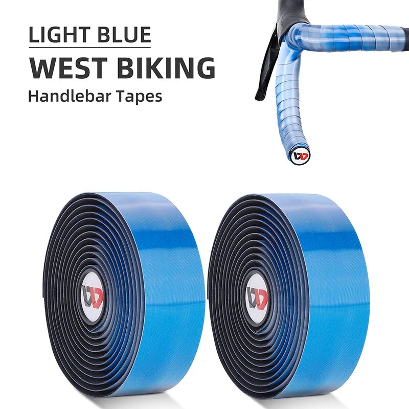 Велосипедная лента руля West Biking YP0804068 EVA матовая Голубой, 0804068 Light Blue