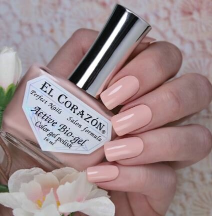 El Corazon лечебный лак для ногтей Активный Био-гель №423/344 Cream 16 мл