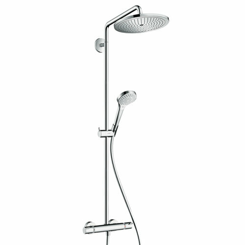 Душевая стойка Hansgrohe Croma Select, нержавеющая сталь, хром, 160 см