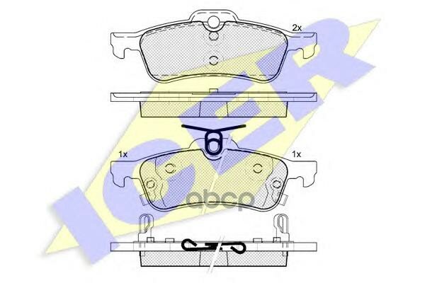 Колодки тормозные дисковые Icer арт. 181878