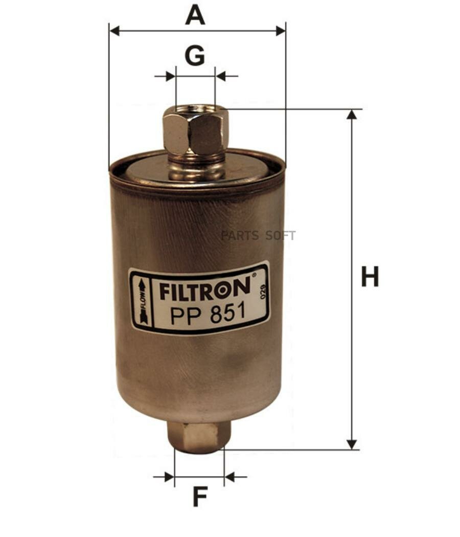 FILTRON PP851 Фильтр топл. ВАЗ 2108-21099, 2110 впрыск