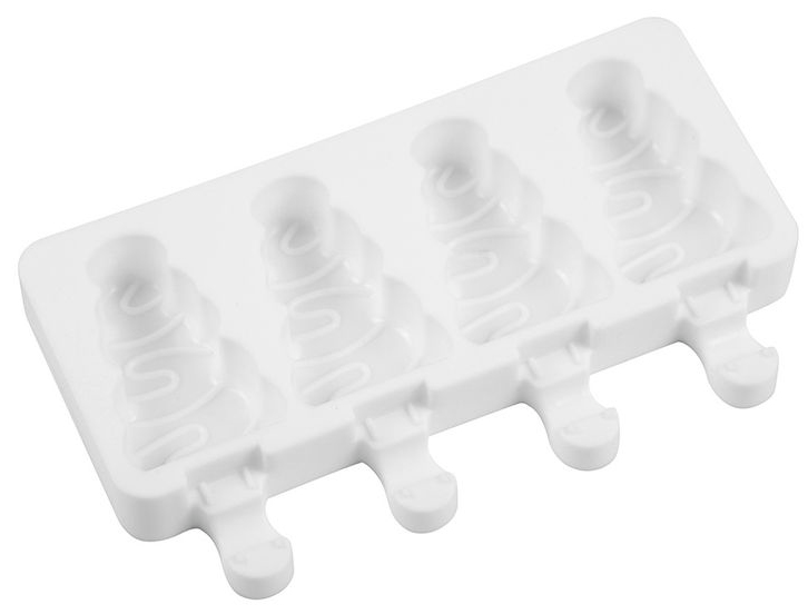 Силиконовая форма Эскимо Ёлочки 4 ячейки (Набор из 2 шт.)