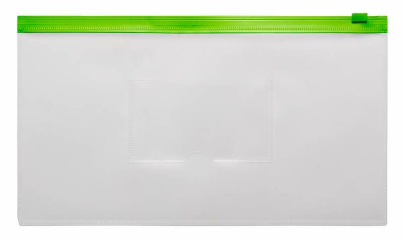 Набор из 12 штук Папка на молнии ZIP Бюрократ -BPM6AGRN полипропилен 0.15мм карман для визиток цвет молнии зеленый