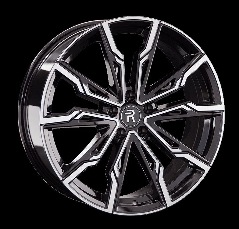 Диск автомобильный литой REPLAY A249 20x8.5 5x112 et20 dia66.6 Чёрный глянцевый с полированной лицевой частью
