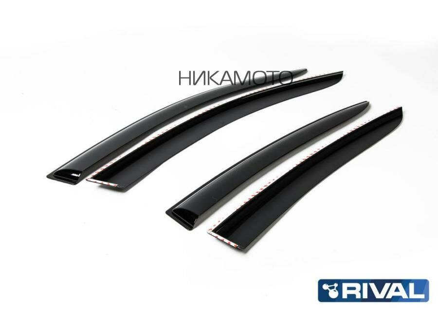 RIVAL 36001001 Дефлекторы окон RIVAL для Lada Granta седан хетчбек лифтбек 2011-2018 2018-/Lada Kalina седан х