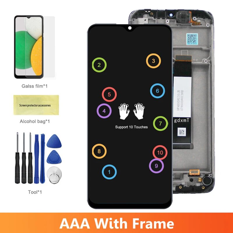 6,53-дюймовый экран Poco M3 для Xiaomi Redmi 9T M2010J19CG, цифровой сенсорный Original With Frame