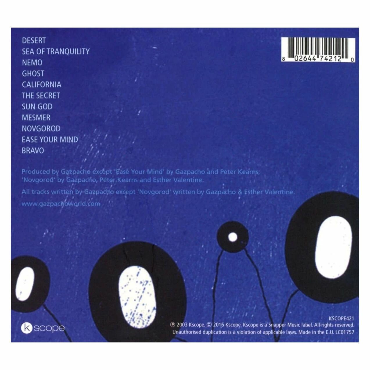 Фирменный аудио диск Gazpacho - Bravo (CD) 2016 Kscope Digipack — фото 1