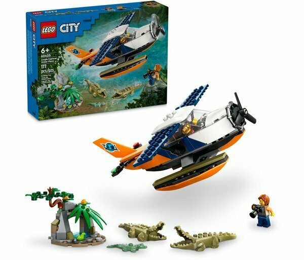Конструктор LEGO City 60425 Водный самолет "Исследователь джунглей" (Lego 60425)