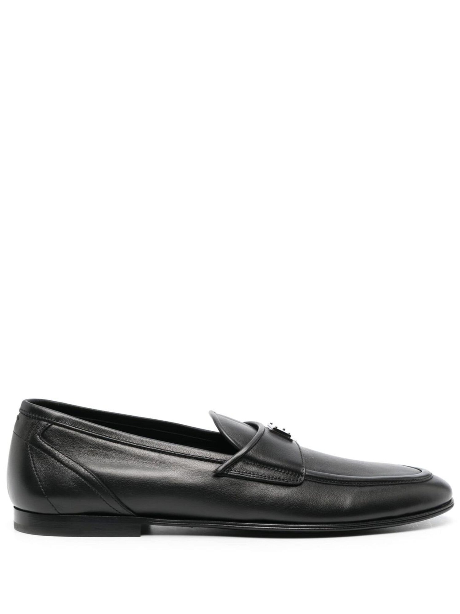 Лоферы Logo-plaque leather loafers