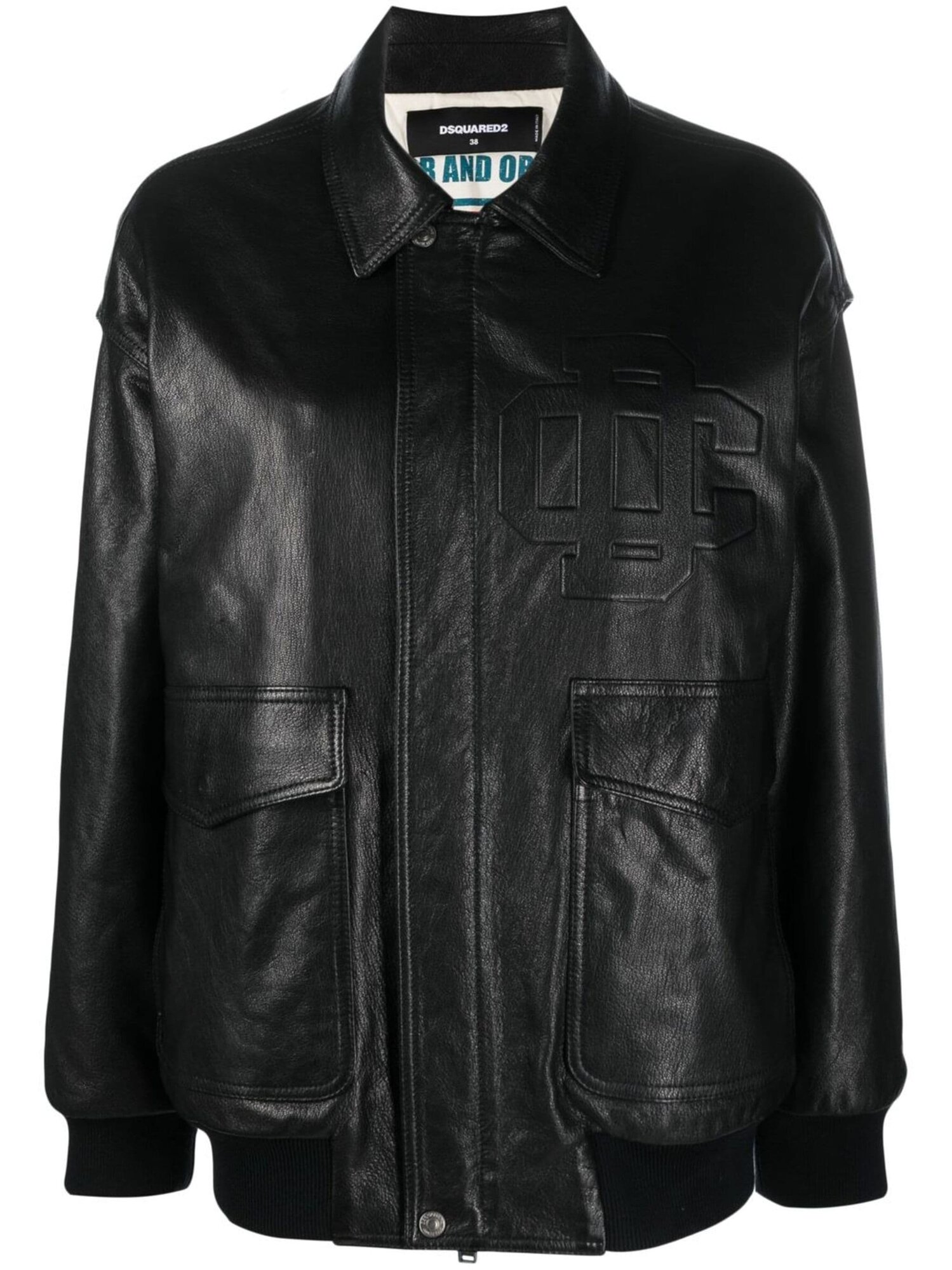 Куртка Zipped goatskin bomber jacket