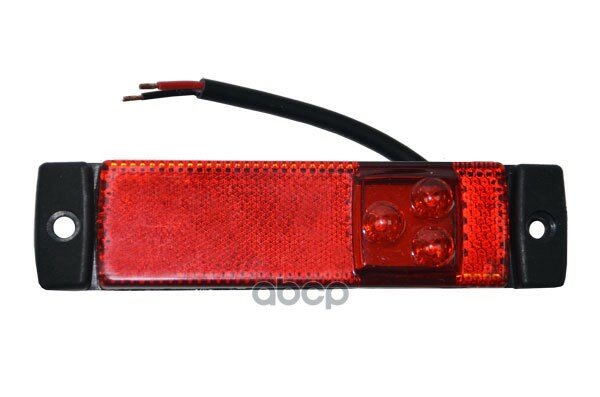 Фонарь габаритный ! красный прямоугольный LED, 24V, 130x32 без кронштейна Universal MARS Tech арт. M720308