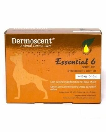 Эссеншиал 6 спот-он капли для собак до 10 кг