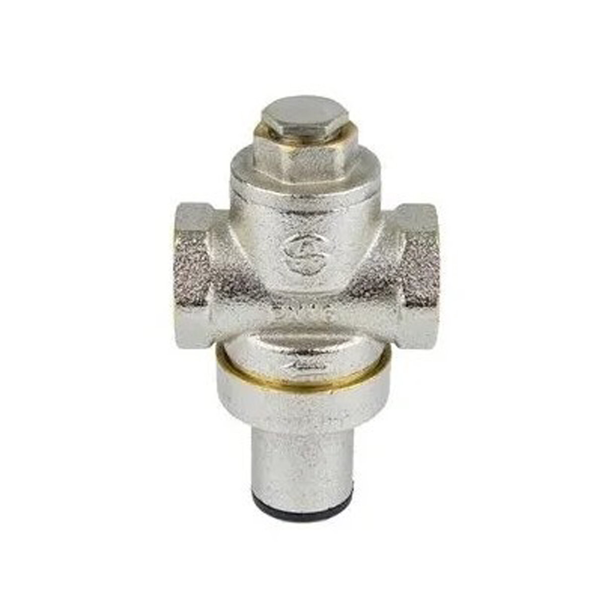 Редуктор давления Aquasfera 2002-01, Ду 15, ВР 1/2", ВР 1/2", поршневой, с выходом под манометр