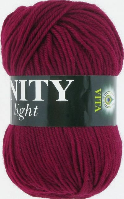 Пряжа UNITY light (VITA), бордовый - 6017, , , 100 г, м.
