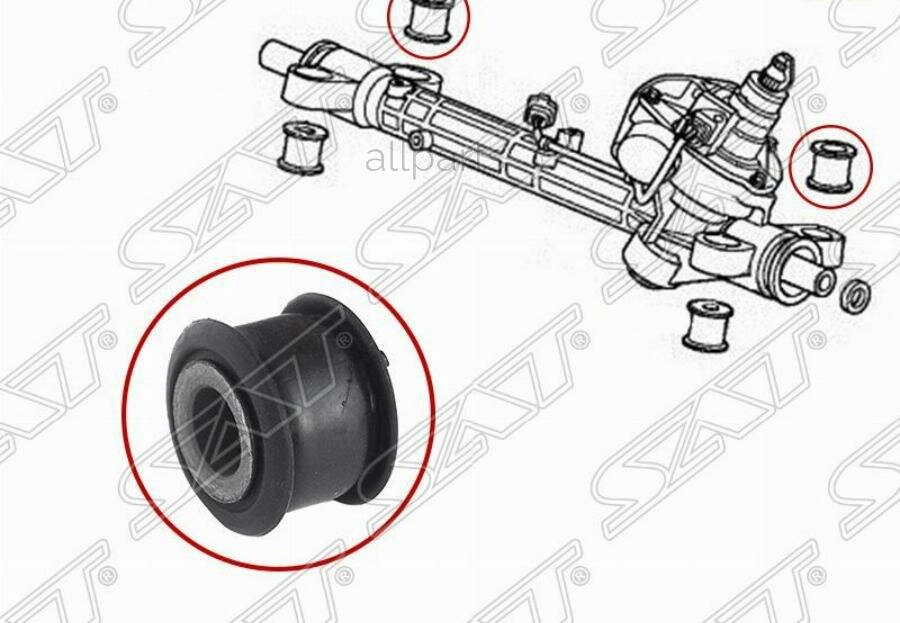 SAT ST-53686-SWC-G01B Сайлентблок рулевой рейки Honda CR-V 06-12