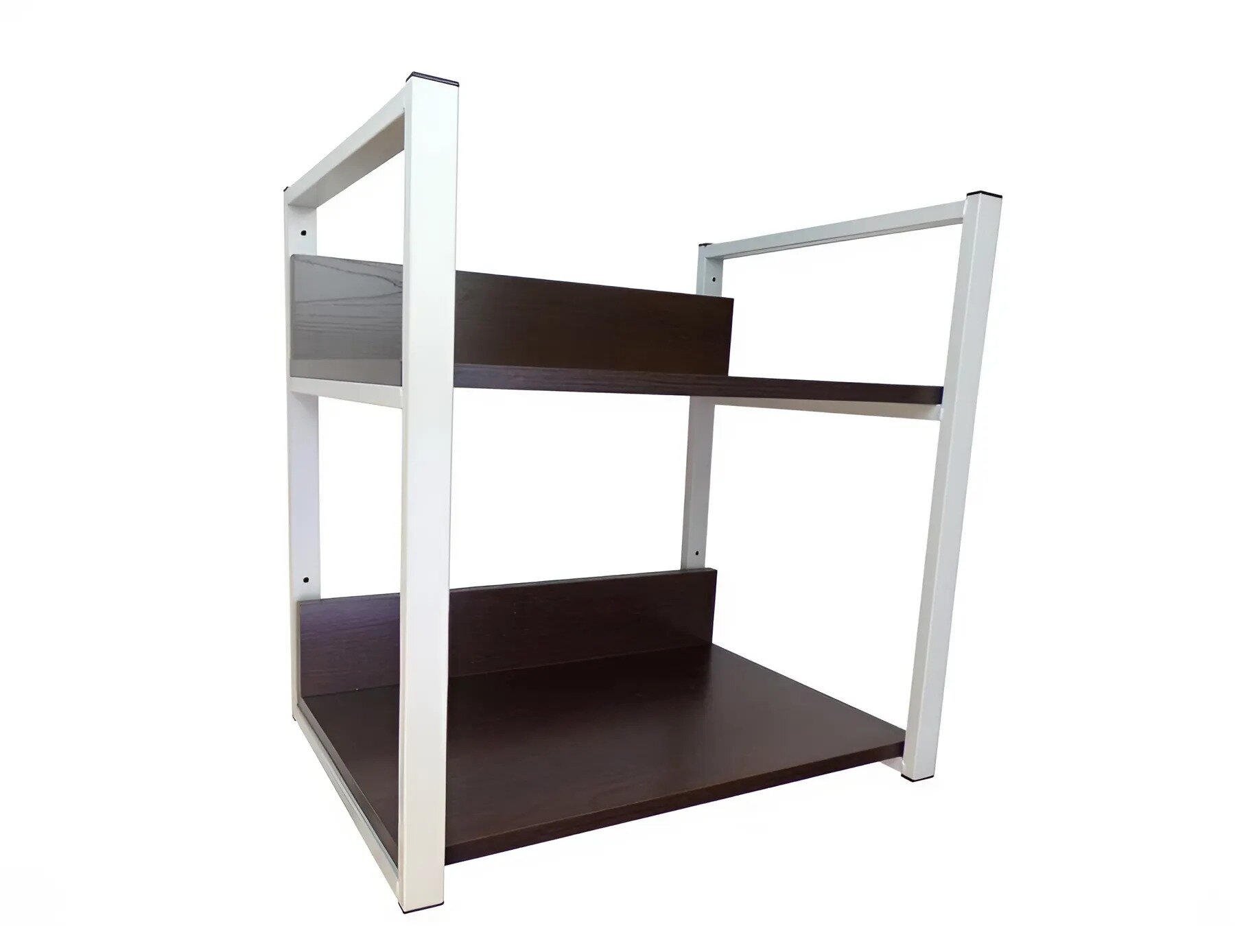 Полка для микроволновки GARROSS "SIBERIA 211962", две полки 35х54 см, высота 54 см, каркас серый, цвет полок венге