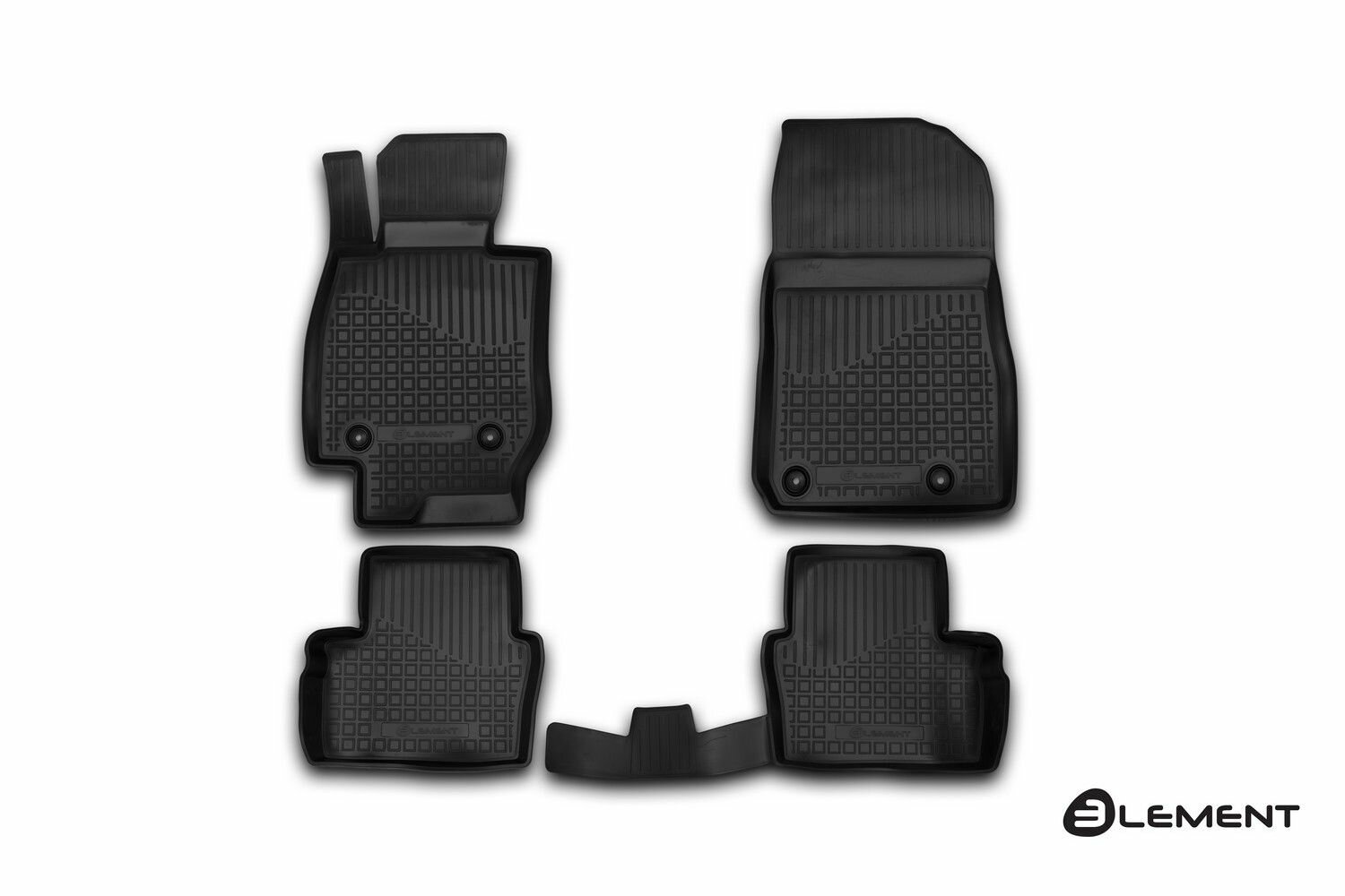 Коврики в салон для MAZDA CX-3, 2014-, АКПП, 4 шт. (полиуретан) ELEMENT3329210K