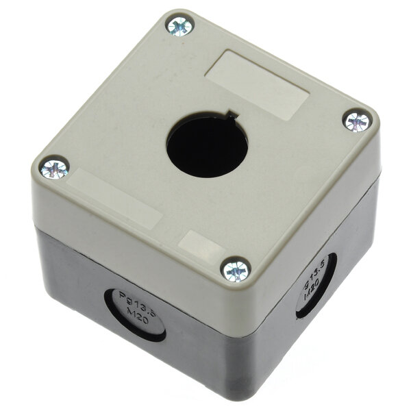 Корпус кнопочного поста PB-BK01G 1 пост пластмассовый черно-серый без кнопок IP65 Plastim