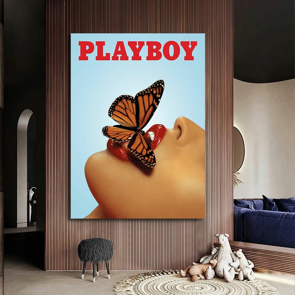 Картина PlayBoy, картина голая девушка, 20х30 см.