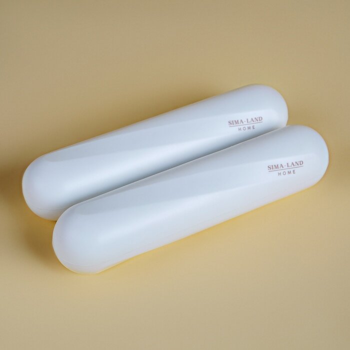 Гантели Sima-Land Home, 2 шт, 1 кг, цвет белый, для универсального отягощения