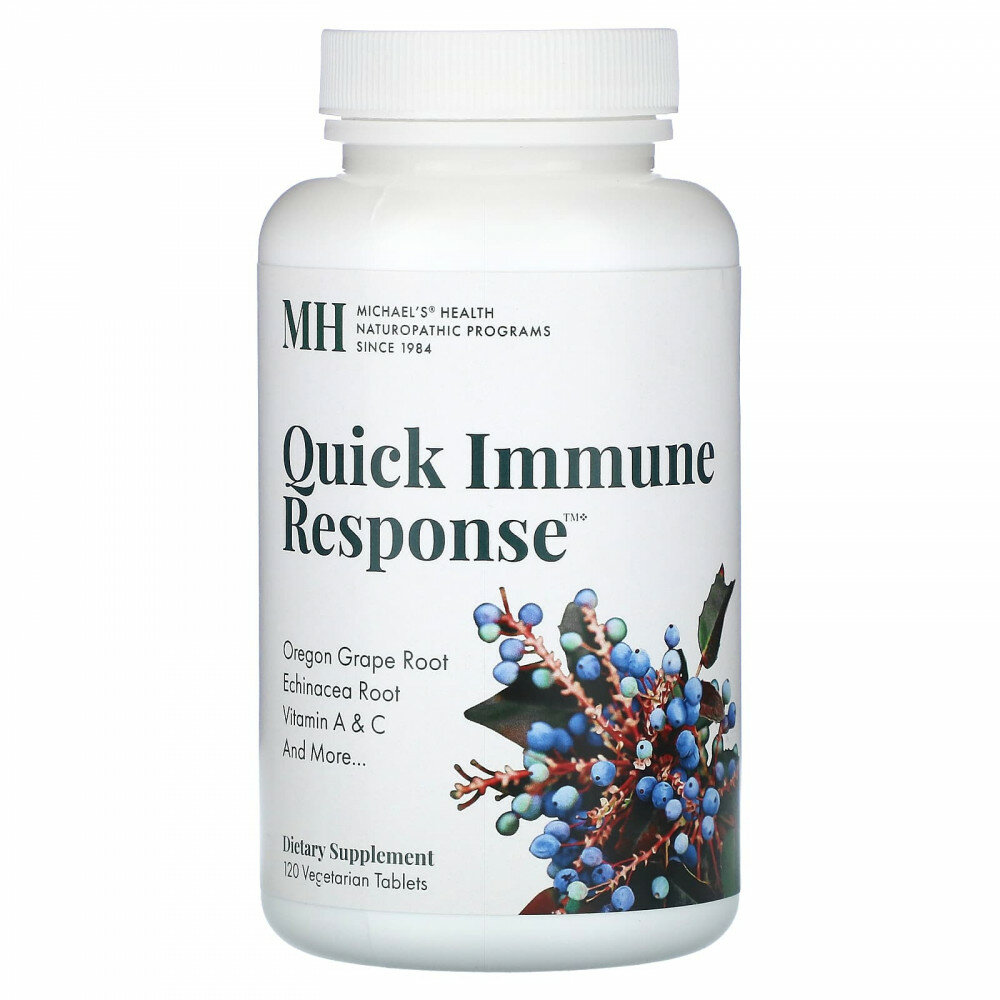 Michael's Health, Quick Immune Response, 120 вегетарианских таблеток