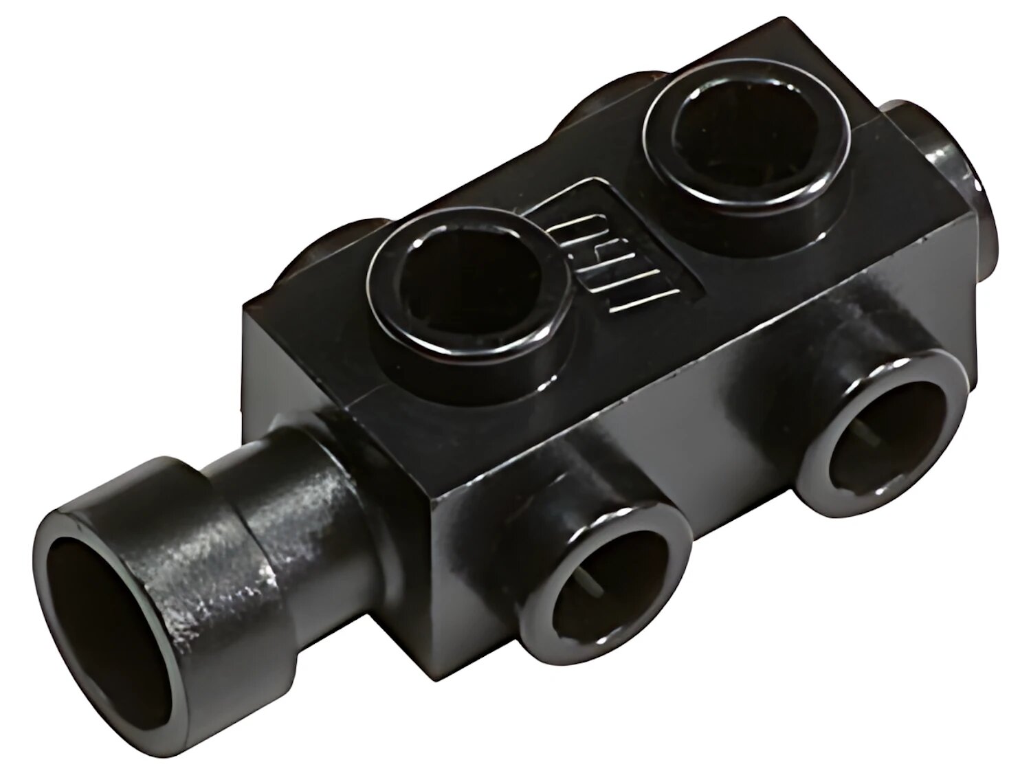 Деталь LEGO Кирпич Lego Brick, Modified 1 x 2 x 2/3 with Studs on Sides 4595 Black U