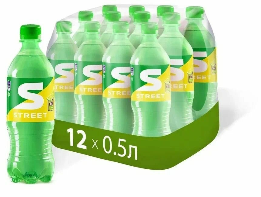 Газированный напиток Стрит / Street, 12 шт х 0,5 л