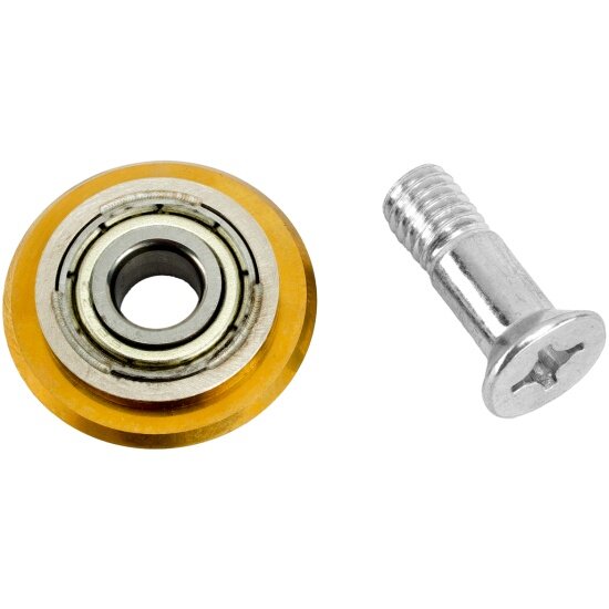 Denzel Ролик режущий с подшипником для плиткореза, 22х6х6мм, TiN, , 87675