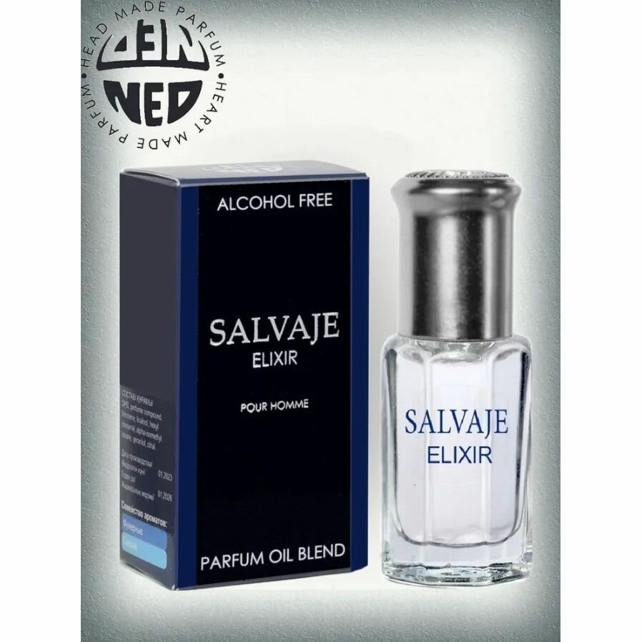 Парфюмерное масло Neo Parfum "Salvaje Elixir", Alcohol Free, 6 мл