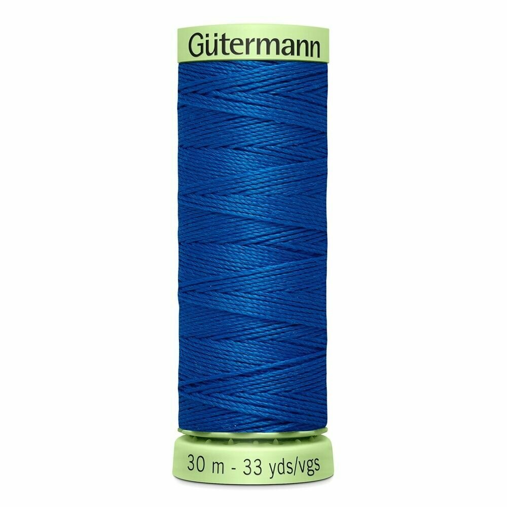Декоративная нить Gutermann Top Stitch 30/30 м для отстрочки, 100% полиэстер, цвет 322 синяя бирюза, 5 шт (3)