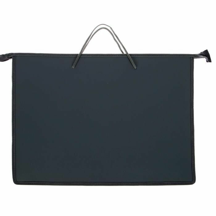 Папка с ручками Calligrata А2 с ручками, 640х470 мм, пластик, серая (ПМ-А2-35)